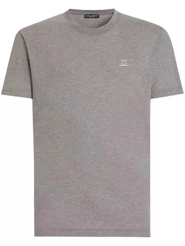 Dolce & Gabbana Logo-plaque Cotton T-shirt