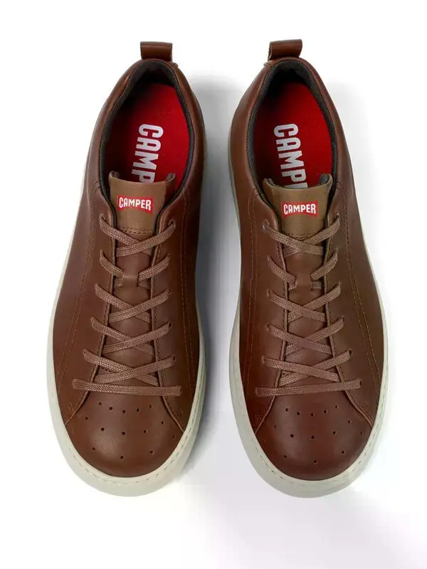 Camper Runner Four Round-toe Leather Sneakers - Brown
