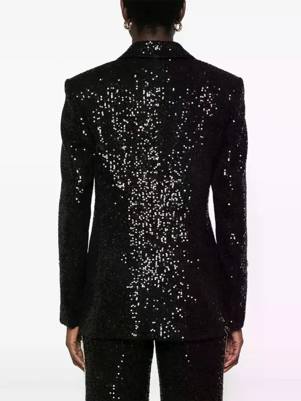 NISSA Sequined Open Front Blazer
