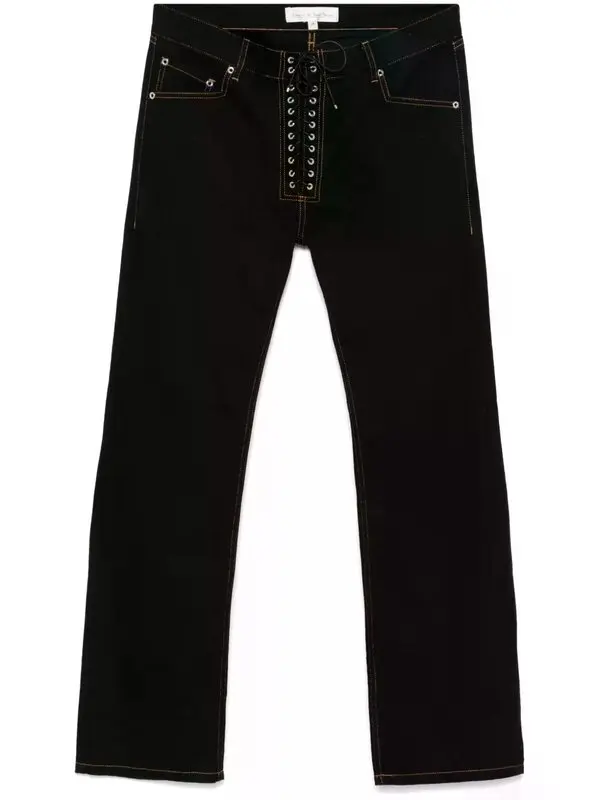 LUDOVIC DE SAINT SERNIN Straight-leg Lace-up Jeans