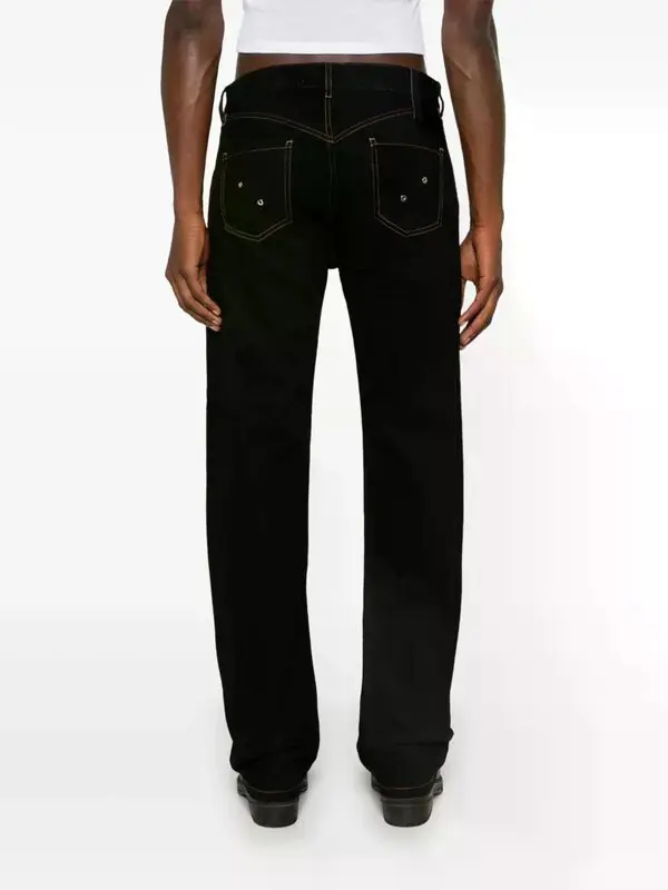 LUDOVIC DE SAINT SERNIN Straight-leg Lace-up Jeans