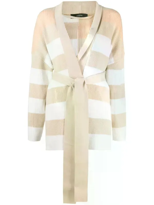 JOSEPH Striped Knitted Cardigan