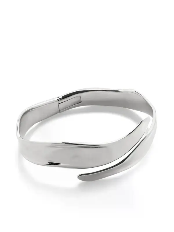Monica Vinader The Wave Open Cuff Bracelet - Silver
