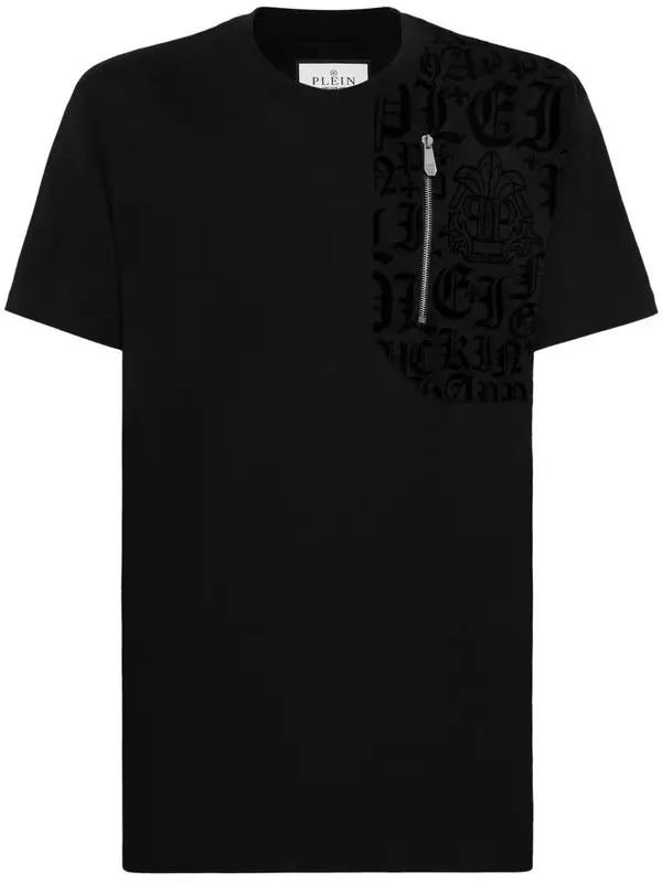 Philipp Plein Logo-panel Zip-detail T-shirt