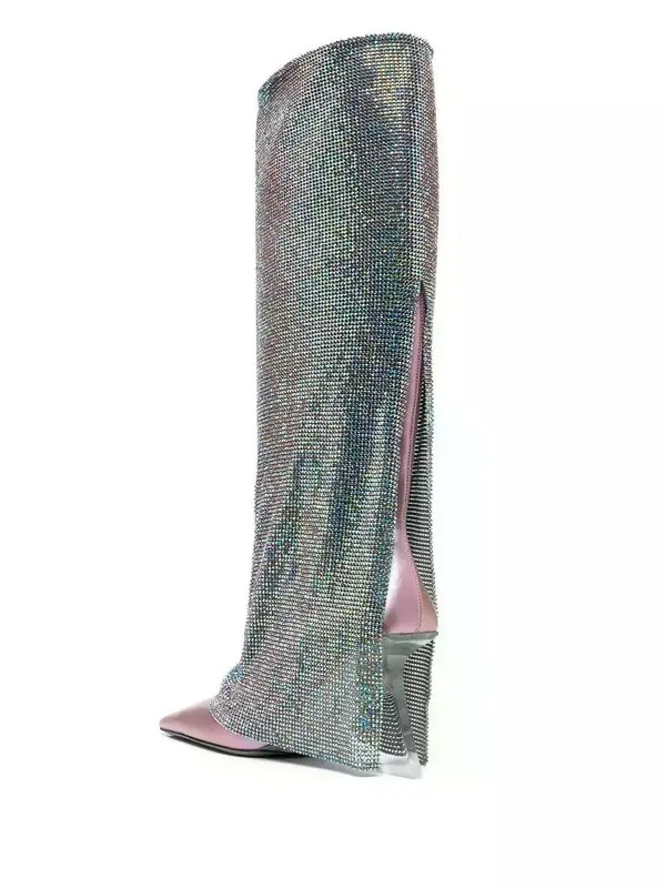 Benedetta Bruzziches Christine Crystal Embellished Knee-high Boots