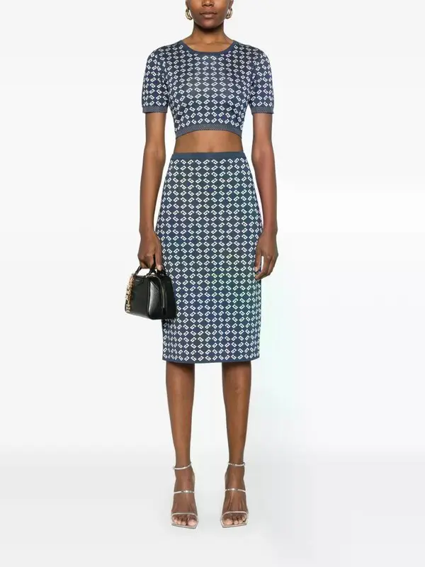 Givenchy Monogram Jacquard Crop Top