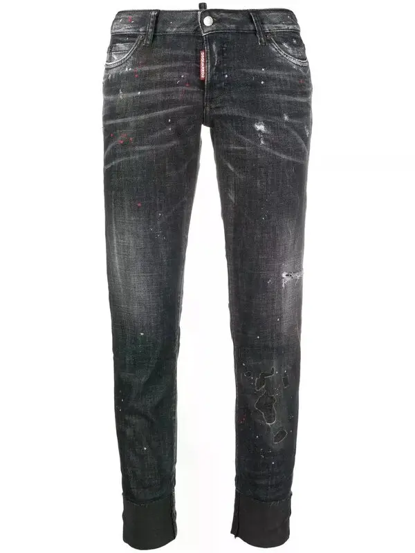 Dsquared2 Splatter-detailed Cropped Jeans