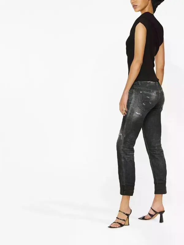 Dsquared2 Splatter-detailed Cropped Jeans