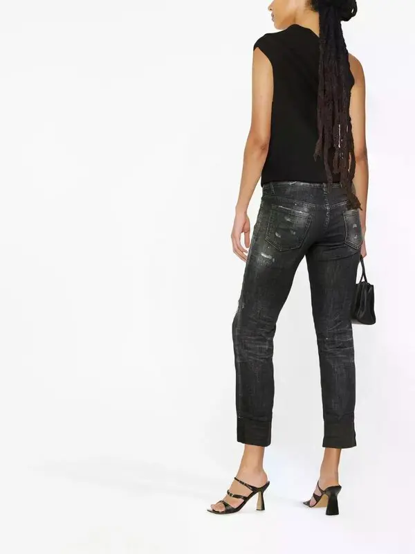 Dsquared2 Splatter-detailed Cropped Jeans