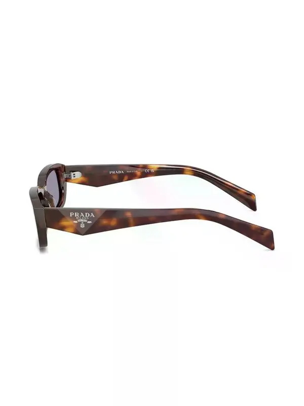 Prada Rectangle-frame Sunglasses - Brown