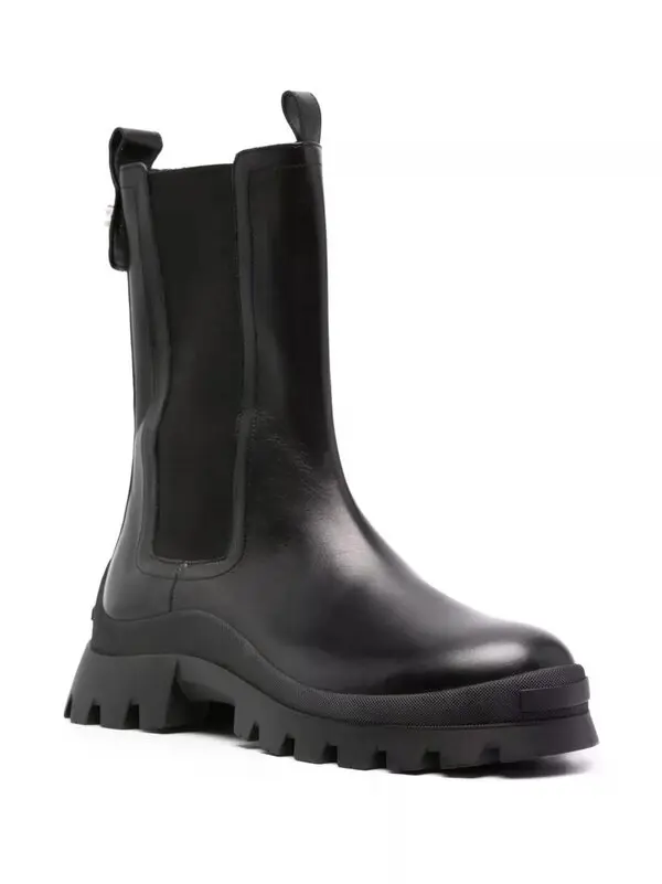 Dsquared2 Logo-plaque Leather Ankle Boots