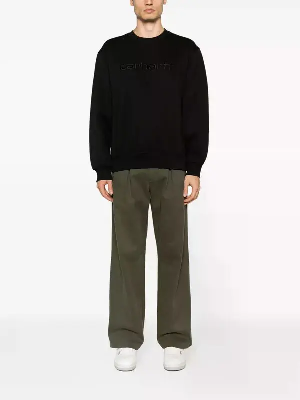 Carhartt Work In Progress Logo-embroidered Cotton-blend Sweatshirt