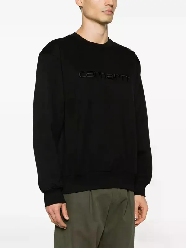 Carhartt Work In Progress Logo-embroidered Cotton-blend Sweatshirt