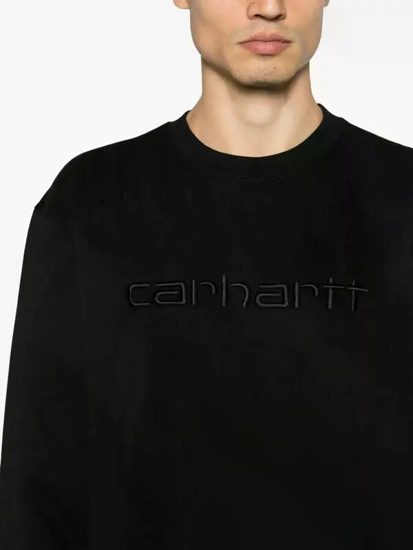 Carhartt Work In Progress Logo-embroidered Cotton-blend Sweatshirt
