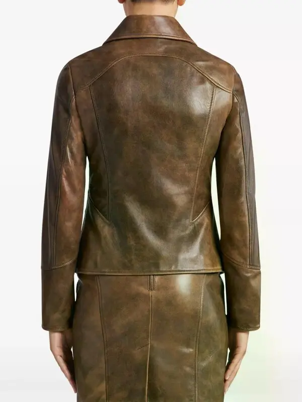 Etro Leather Blazer