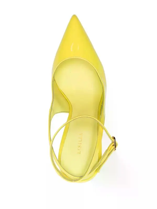 LE SILLA Uma 140mm Slingback Pumps - Yellow