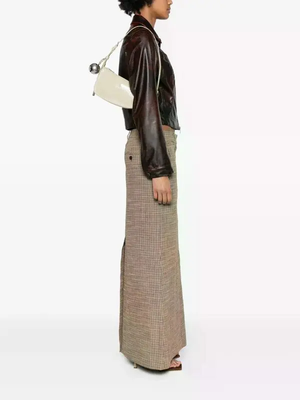 Burberry Small Shield Leather Shoulder Bag - Neutrals