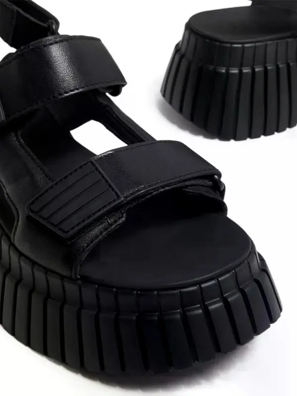 Camper Bcn Platform Sandals - Black