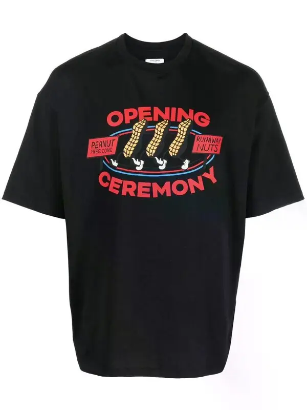 Opening Ceremony Peanuts Logo Cotton T-shirt