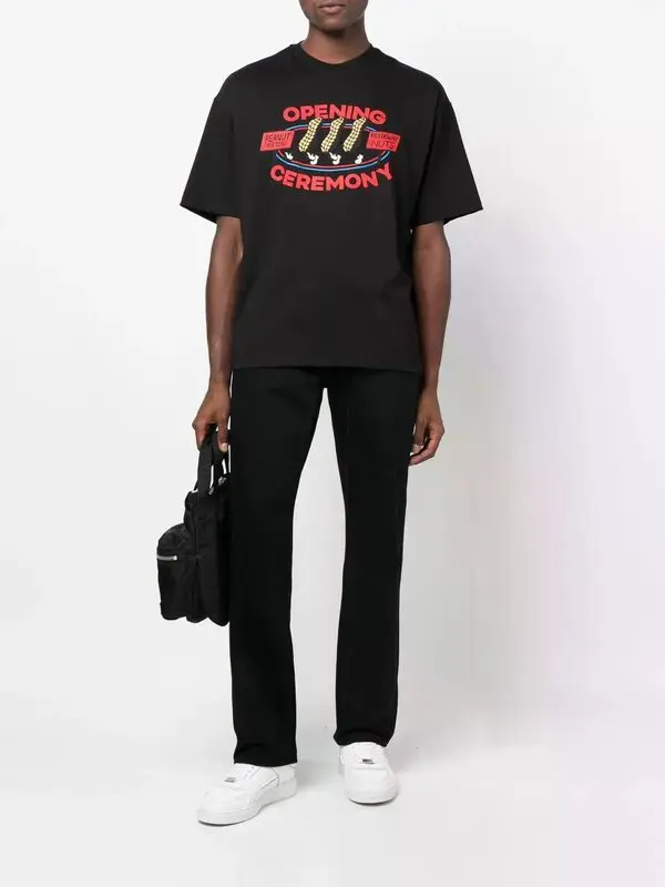 Opening Ceremony Peanuts Logo Cotton T-shirt