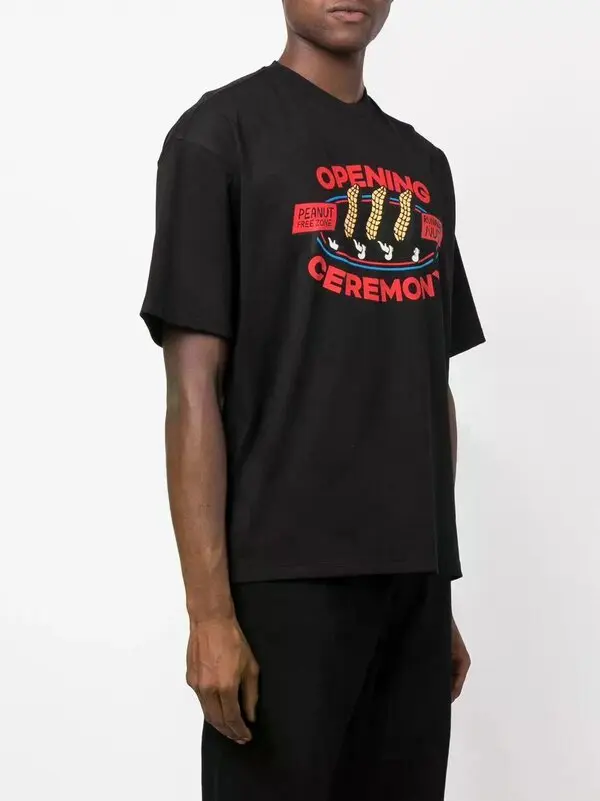 Opening Ceremony Peanuts Logo Cotton T-shirt