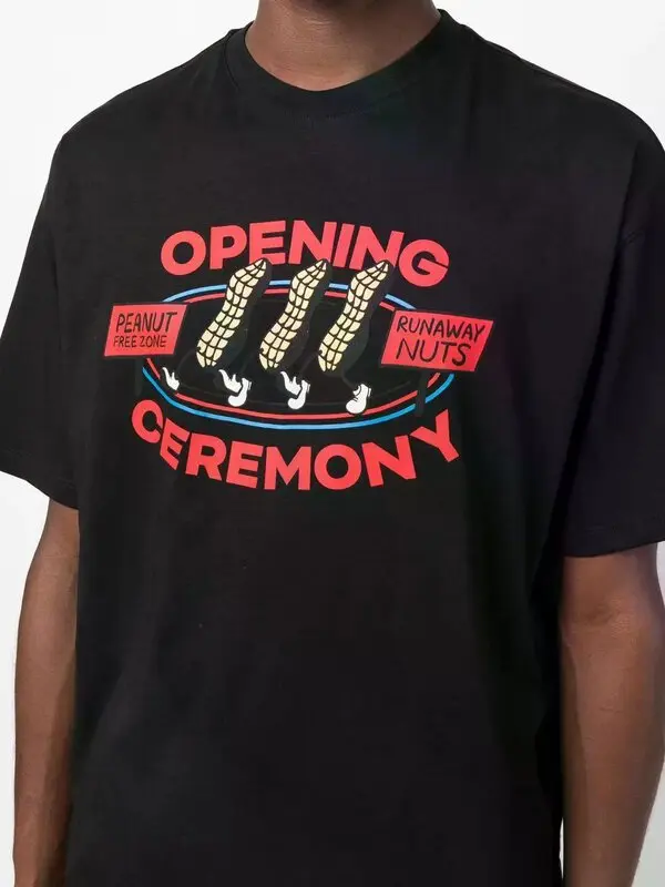 Opening Ceremony Peanuts Logo Cotton T-shirt