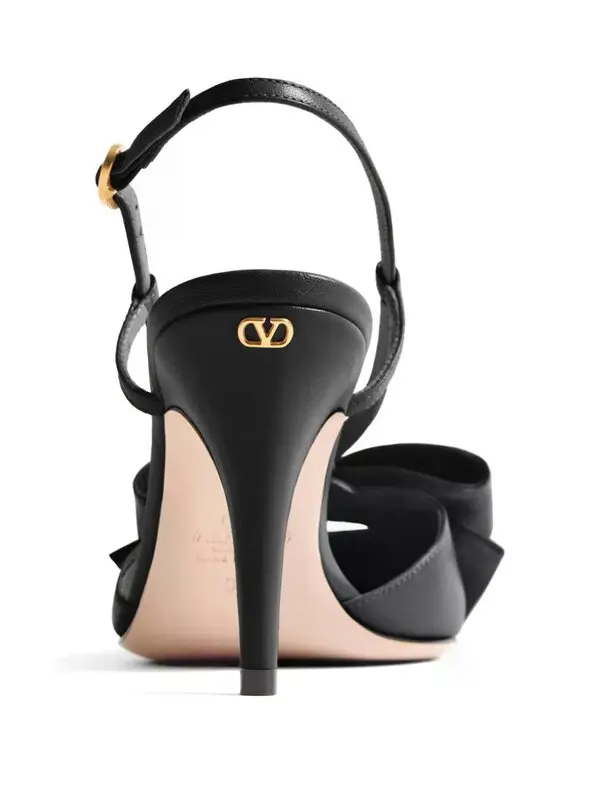 Valentino Garavani Bow Embellished Slingback Pumps In Kidskin