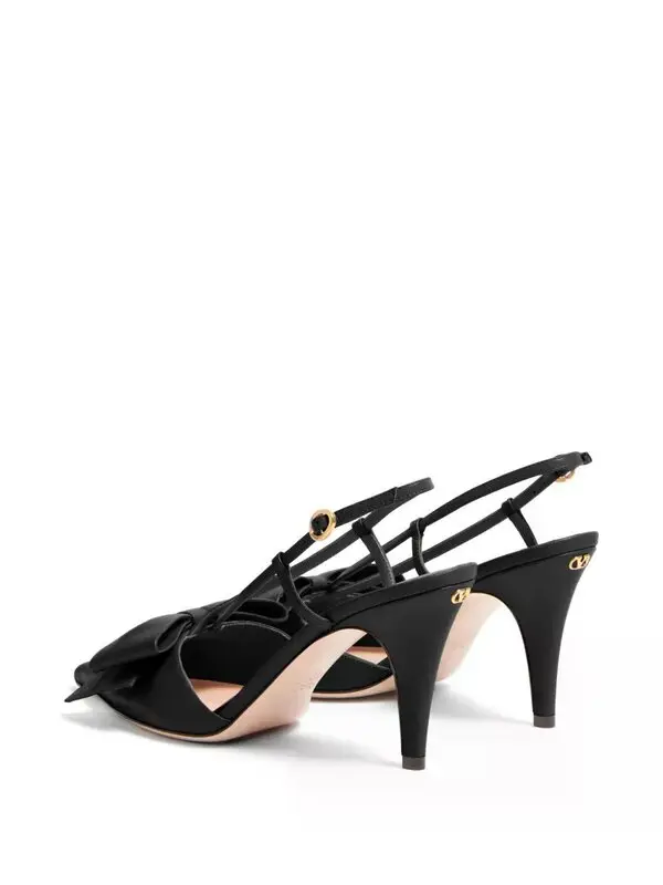Valentino Garavani Bow Embellished Slingback Pumps In Kidskin