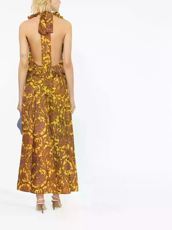 Zimmermann Tiggy Floral-print Halter Dress