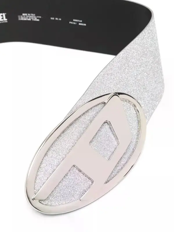 DIESEL® B-1dr Glitter-embellished Wide Belt