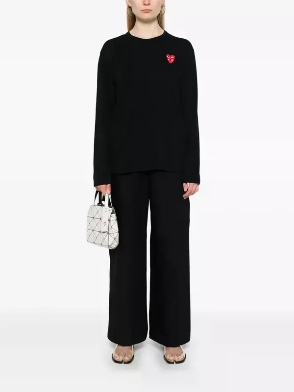 Play Comme Des Garcon Heart-patch T-shirt