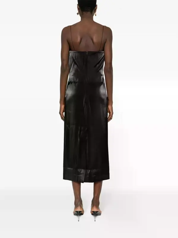 Jacquemus La Robe Carino Midi Dress - Black