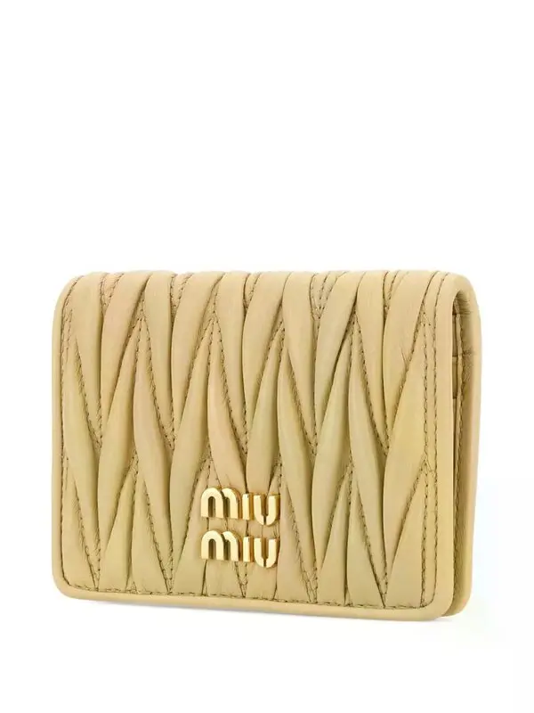 Miu Miu Matelassé Leather Card Holder