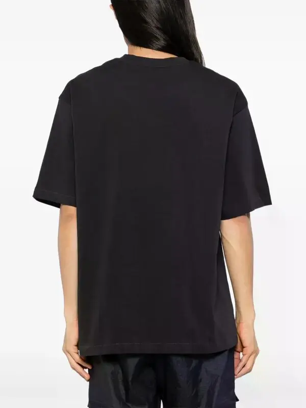 A BATHING APE Logo Print T-shirt - Black