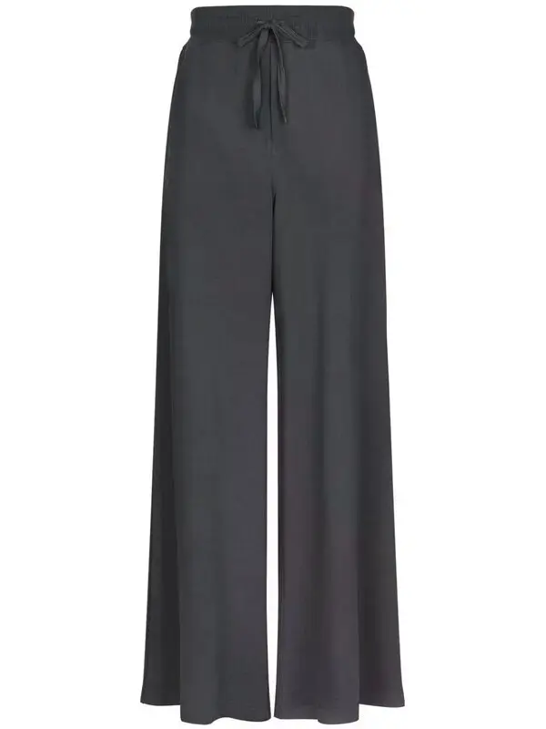 Dolce & Gabbana Wide-leg Cotton Track Pants - Grey