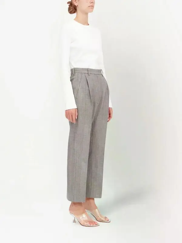 MAISON MARGIELA Pleated Cropped Trousers