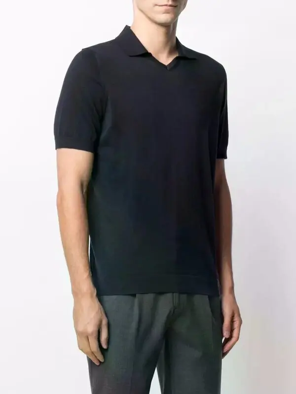 DRUMOHR Short-sleeve Knit Polo Shirt