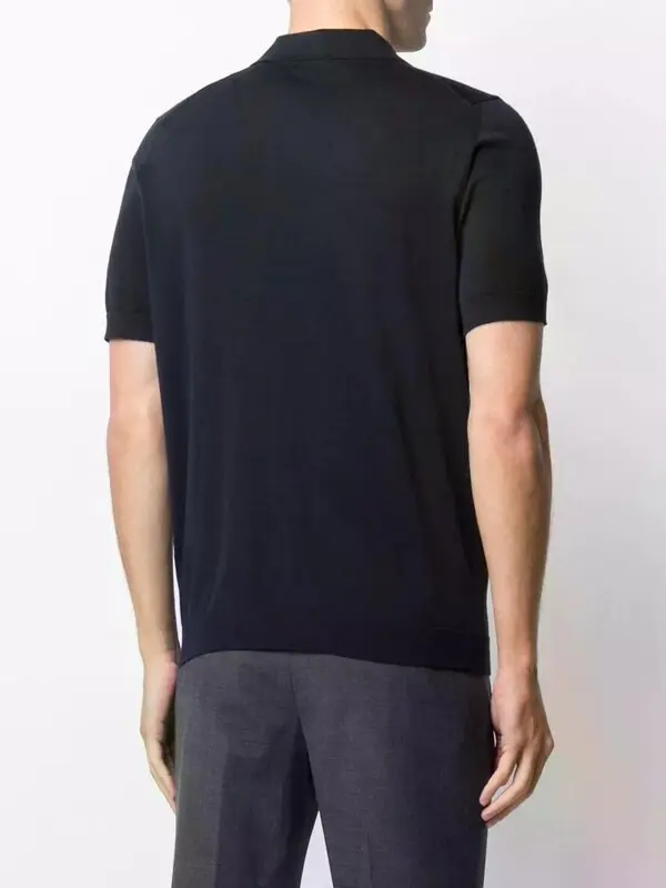 DRUMOHR Short-sleeve Knit Polo Shirt