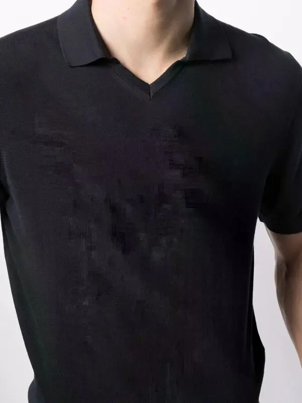 DRUMOHR Short-sleeve Knit Polo Shirt