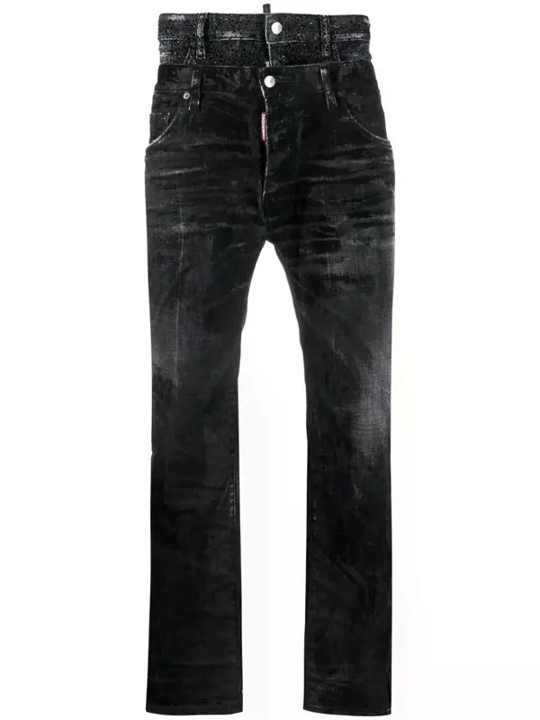 Dsquared2 Crystal-embellished Slim-cut Jeans