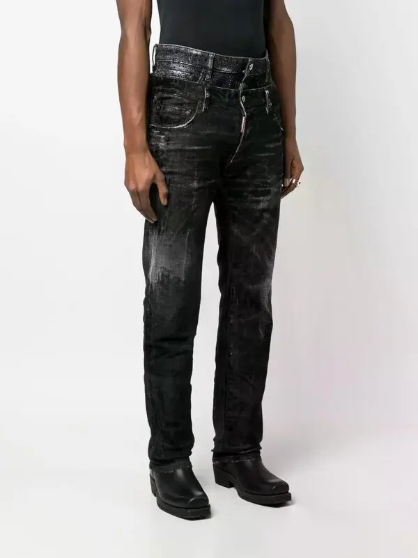 Dsquared2 Crystal-embellished Slim-cut Jeans