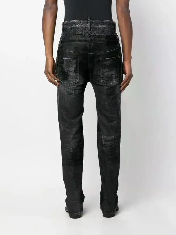 Dsquared2 Crystal-embellished Slim-cut Jeans