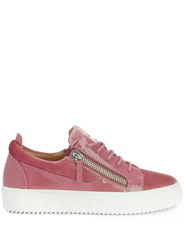 GIUSEPPE ZANOTTI Gail Velvet Sneakers - Pink