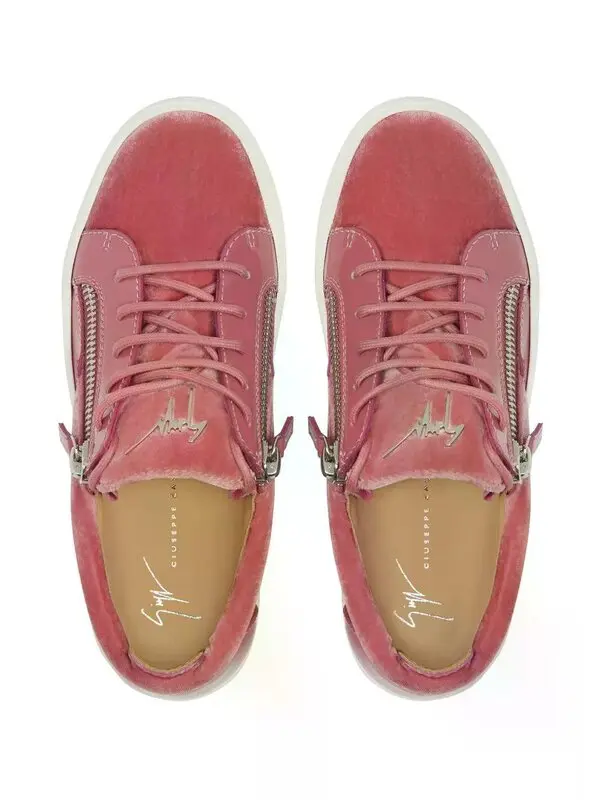 GIUSEPPE ZANOTTI Gail Velvet Sneakers - Pink