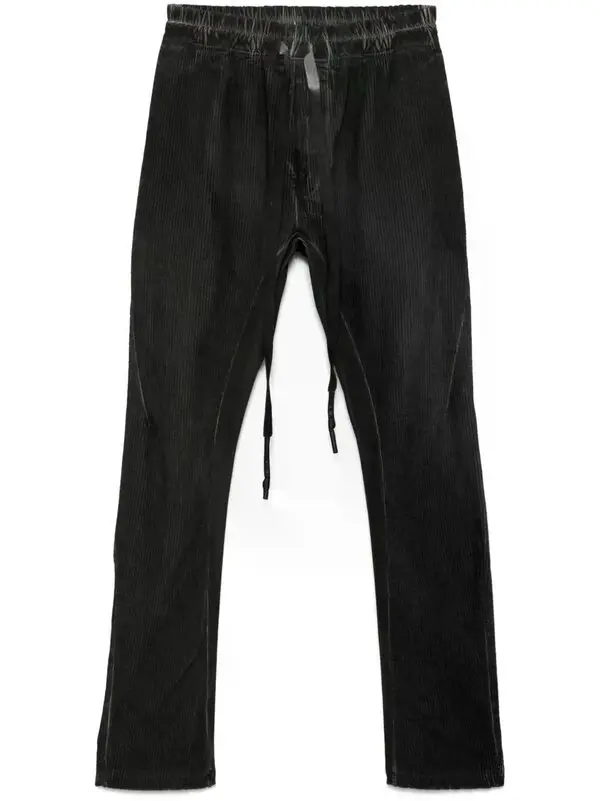 ISAAC SELLAM EXPERIENCE 4-pocket Stripe Trousers - Grey