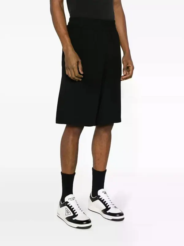 Moschino Logo-patch Crepe Shorts