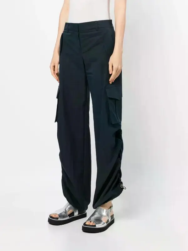 SYSTEM Drawstring Wide-leg Trousers
