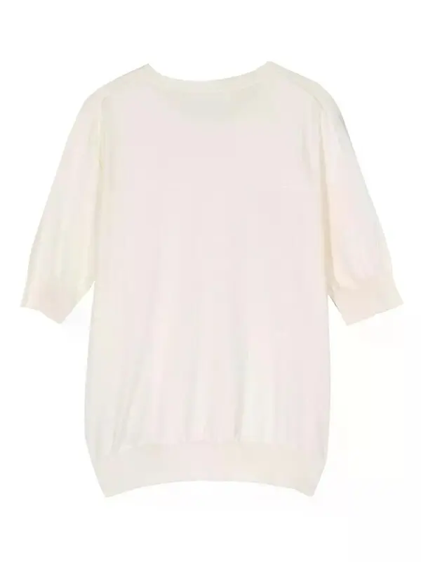 JIL SANDER Ribbed-trim Cotton T-shirt