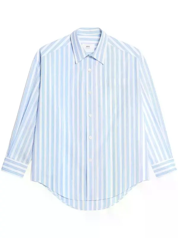 AMI Paris Striped Cotton Shirt