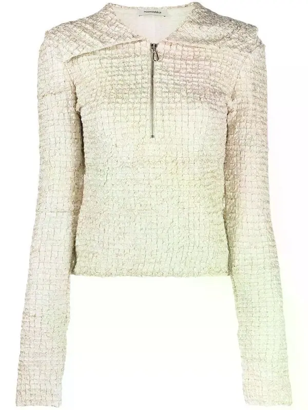 Nanushka Leiko Dribbled Ribbon Top